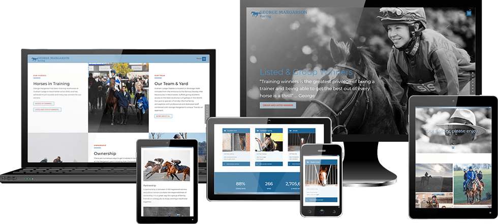 Racehorse Trainer Website Design